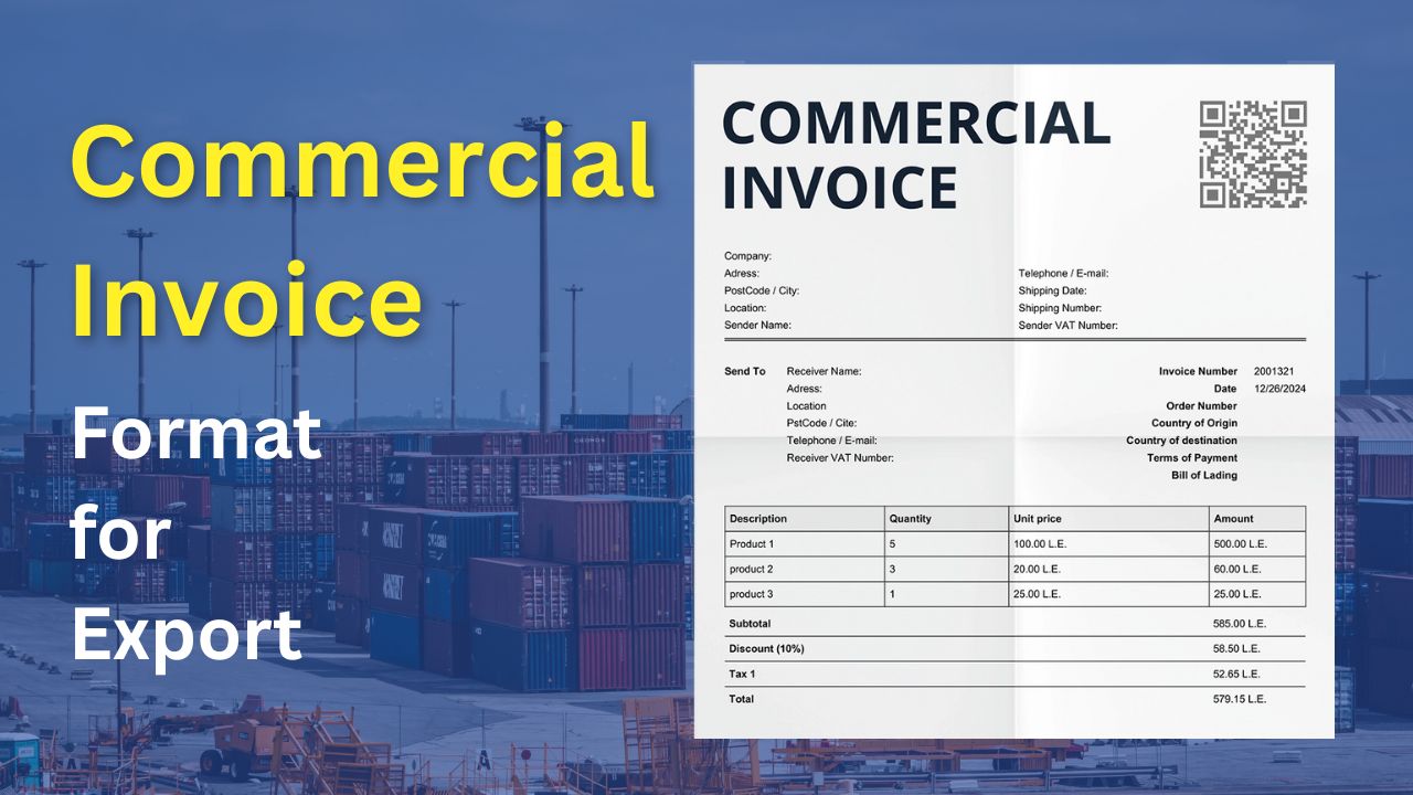 Commercial Invoice Format for Export - Globax Solutions